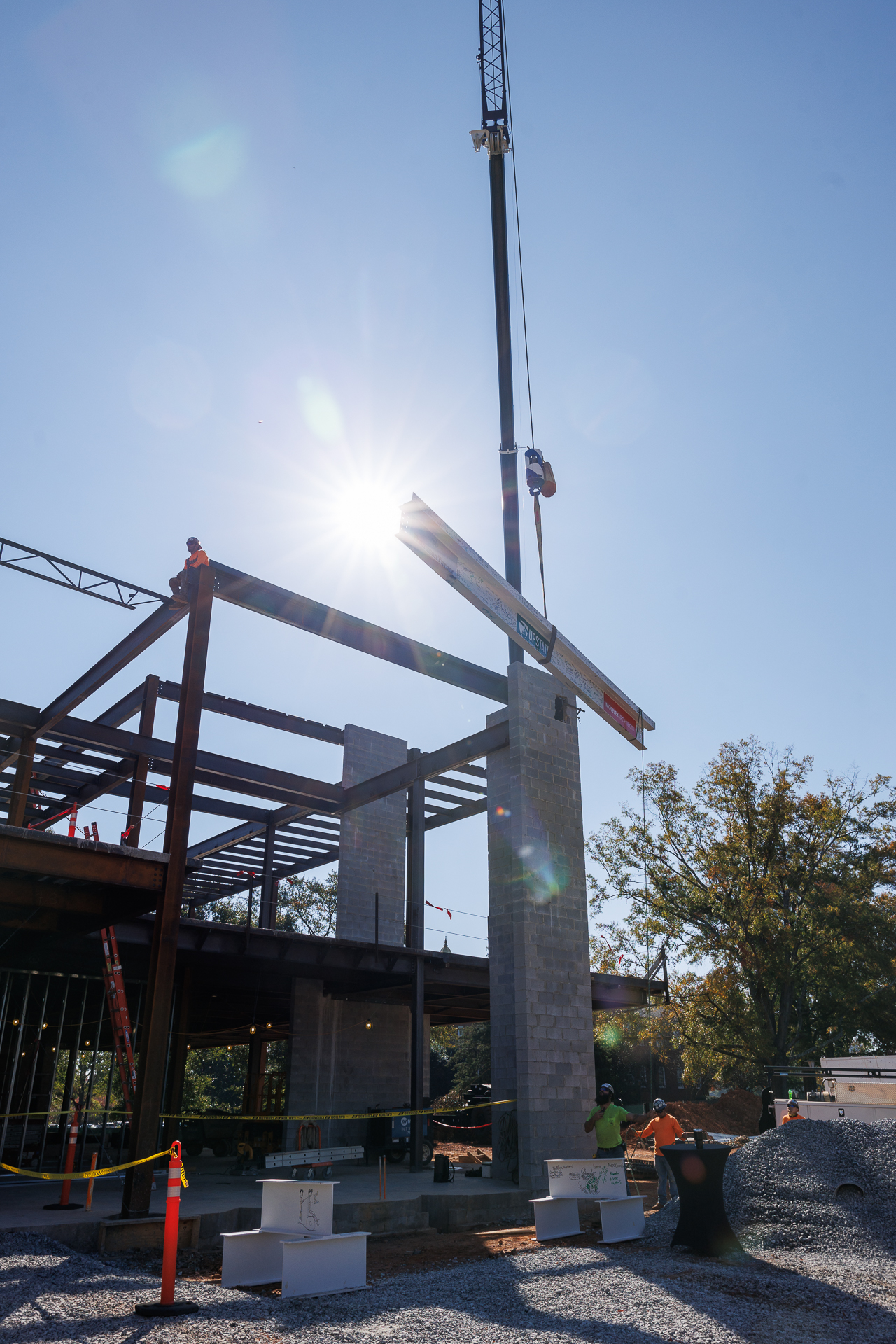 Library Addition Topping Out Event Marks University Milestone - USC Upstate