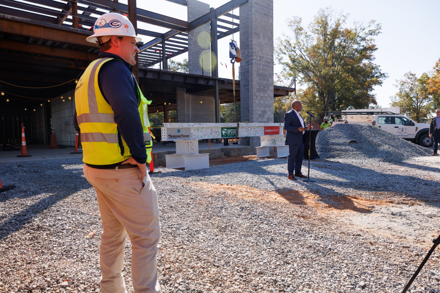 Library Addition Topping Out Event Marks University Milestone - USC Upstate