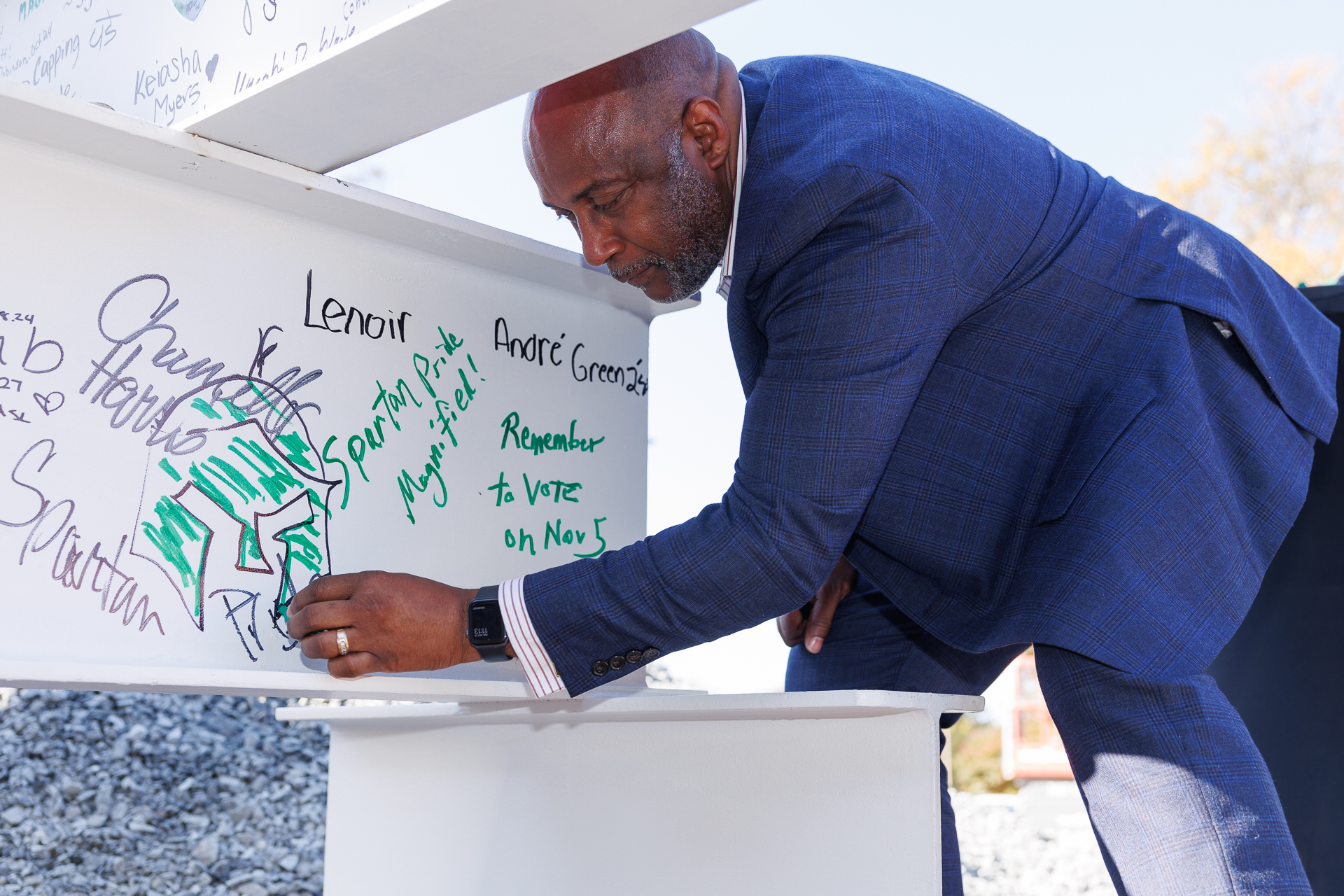 Library Addition Topping Out Event Marks University Milestone - USC Upstate